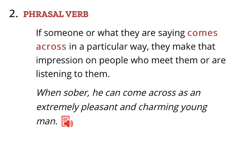 What’s the difference between “come off”, “come across” and “come over ...