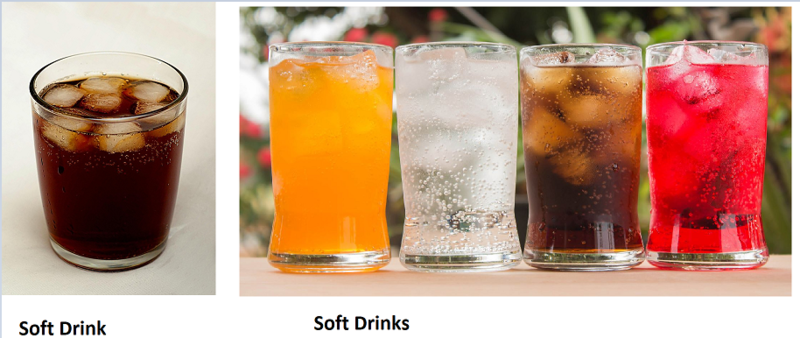 🆚What is the difference between "soft drinks" and "soft drink" ? "soft ...