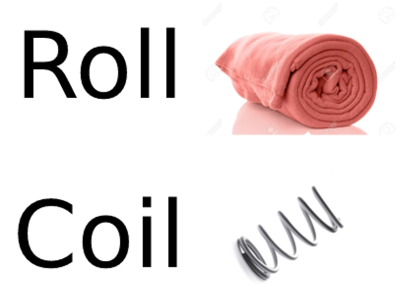 🆚What is the difference between "roll" and "coil" ? "roll" vs "coil ...