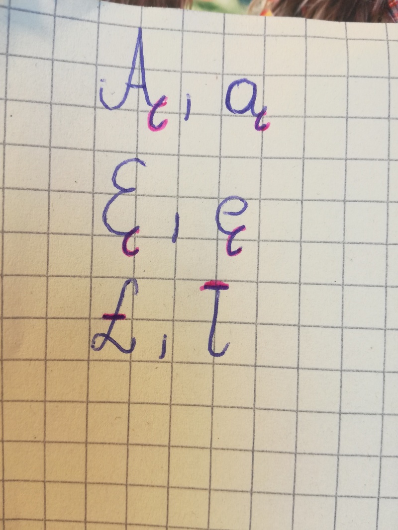 How do you write letters like "ą, ę, ł"? What's the cursive form ...