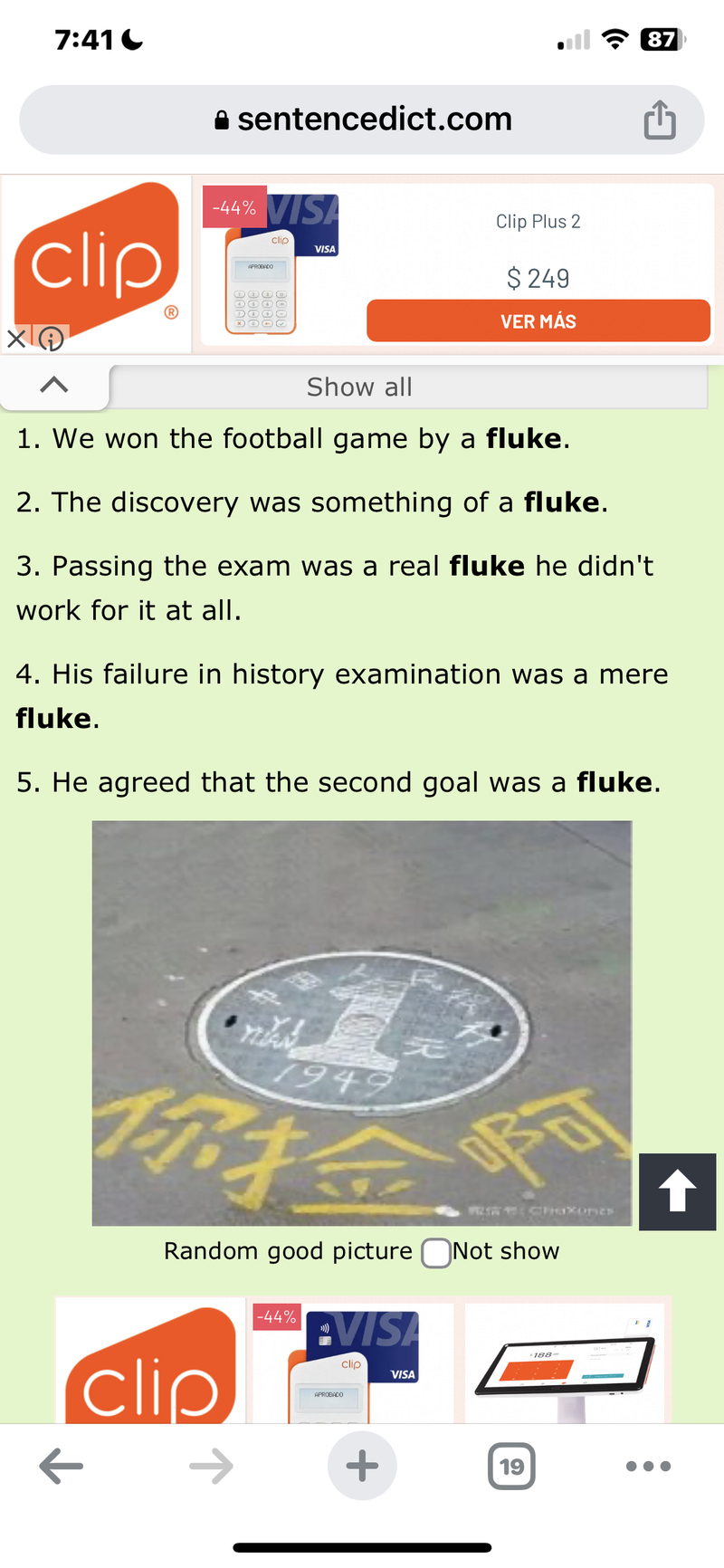 What is the meaning of "Fluke"? - Question about English (US) | HiNative