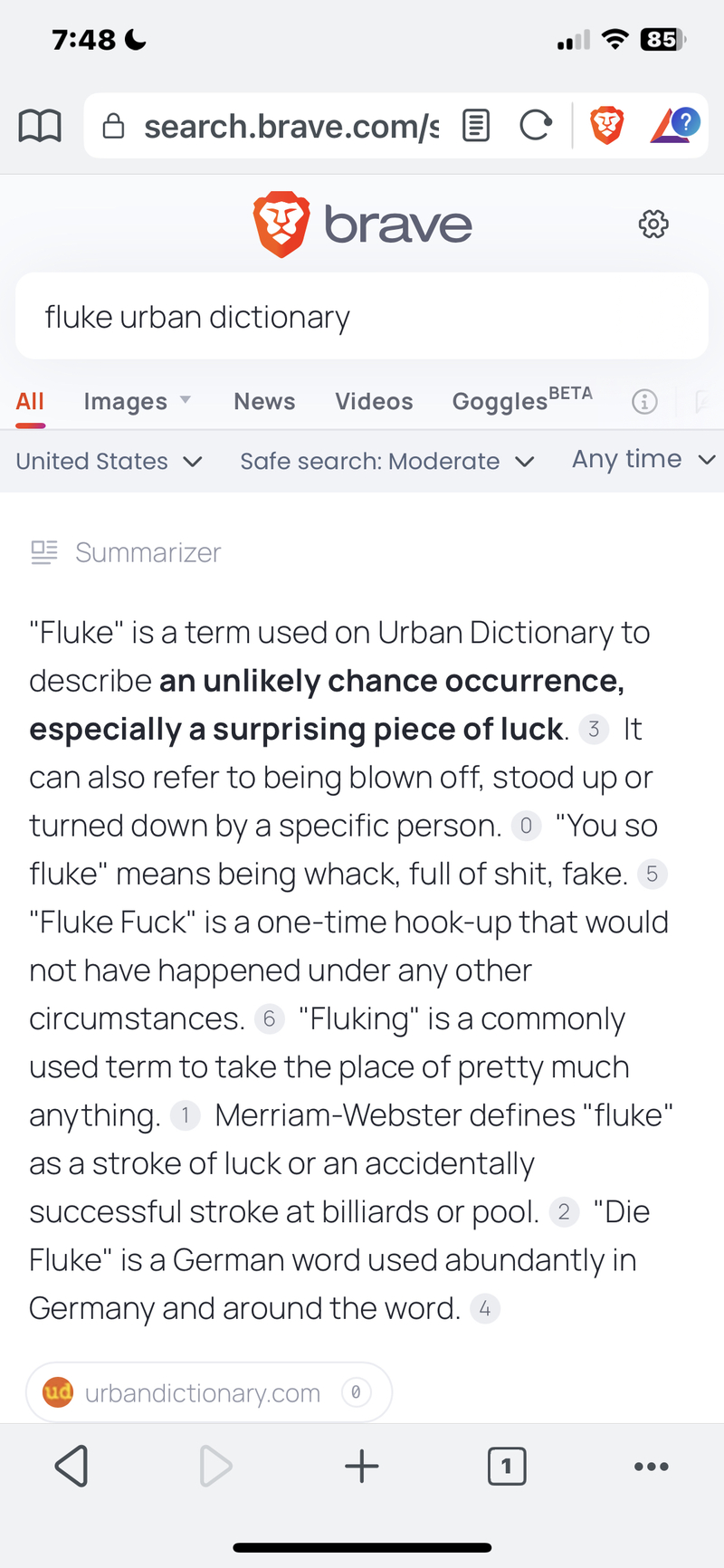 Que significa Fluke en Ingles US HiNative