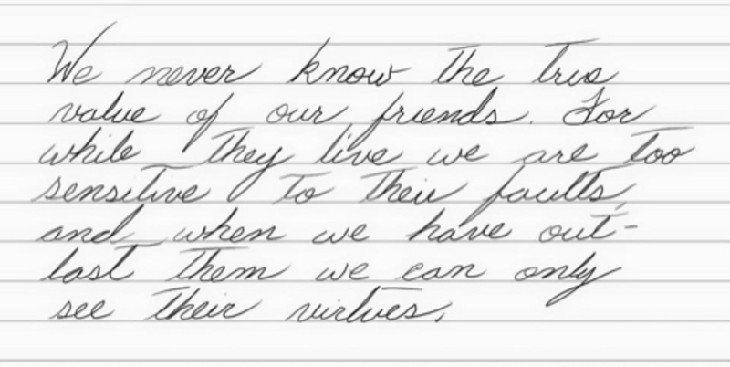 What is the meaning of "cursive and print "? - Question about English ...