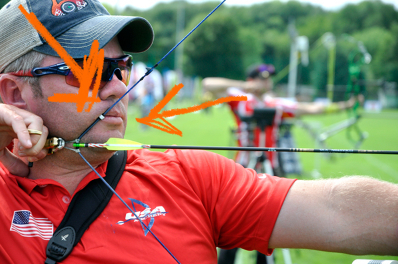 What is the meaning of "in the archery practice use your mouth as an ...