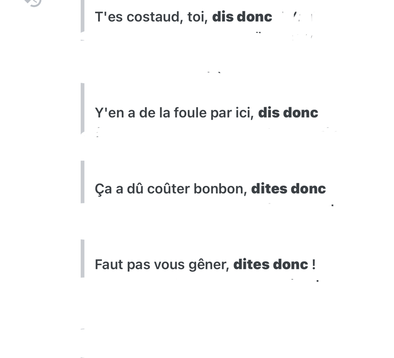 What is the meaning of "dis donc!"? - Question about French (France ...