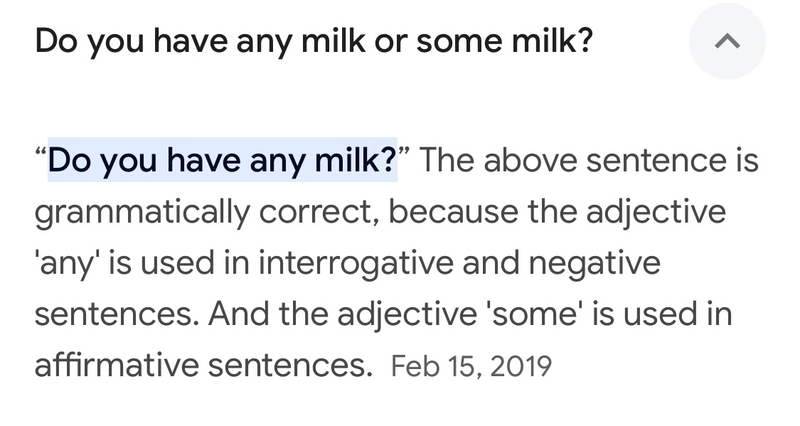 Do you have some milk¿ is correct ¿ | HiNative