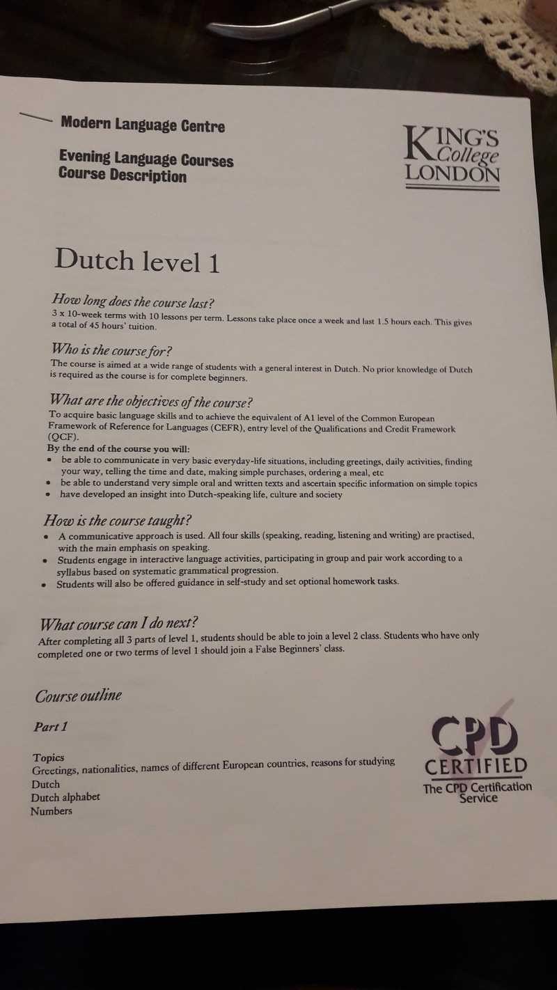 According to the CEFR what things do you think I should learn to have ...