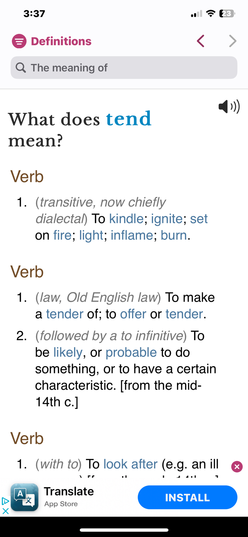 "Good morning. I have a queation. I want to know what "tend to ...