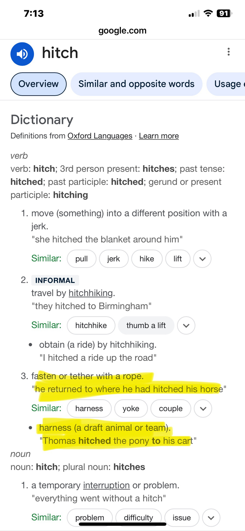 What is the meaning of "hitched their team"? - Question about English ...