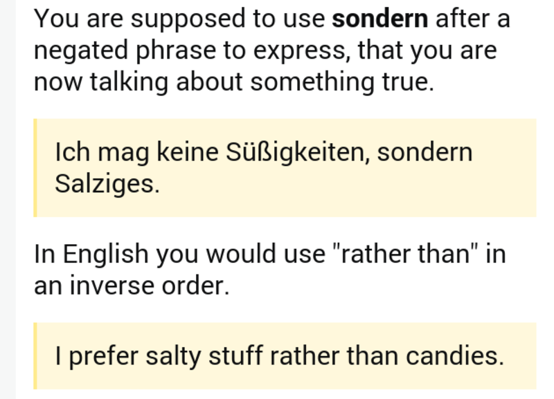 【sondern Ich lerne nicht Englisch, sondern deutsch 】とはどういう意味ですか？ - ドイツ語 ...