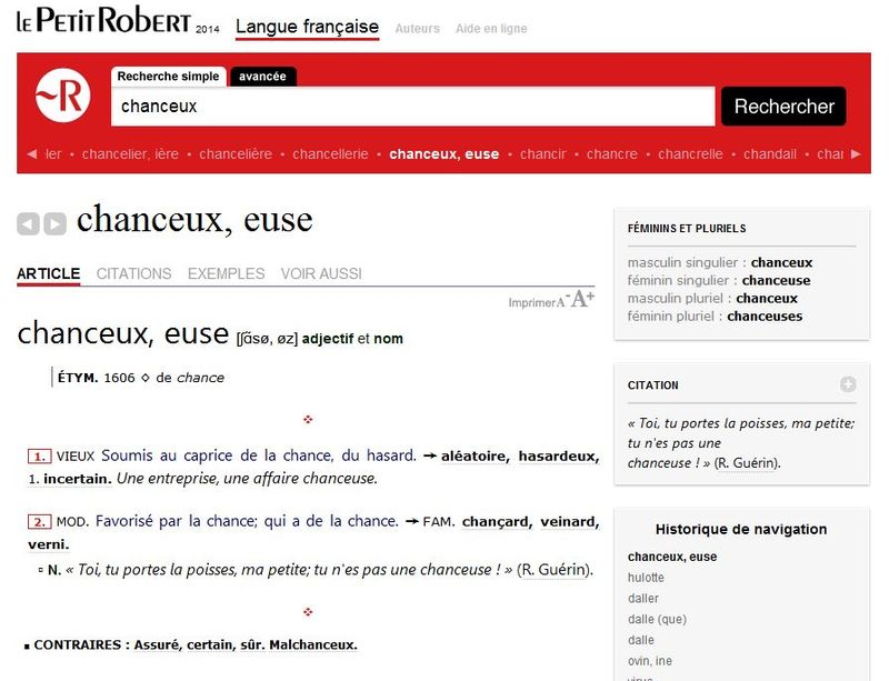 How do you say "lucky (feminin)" in French (France)? | HiNative