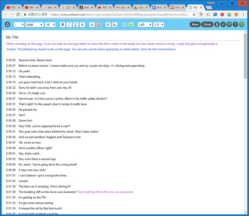 I'm looking for someone who can help me and doesn't mind correcting the ...