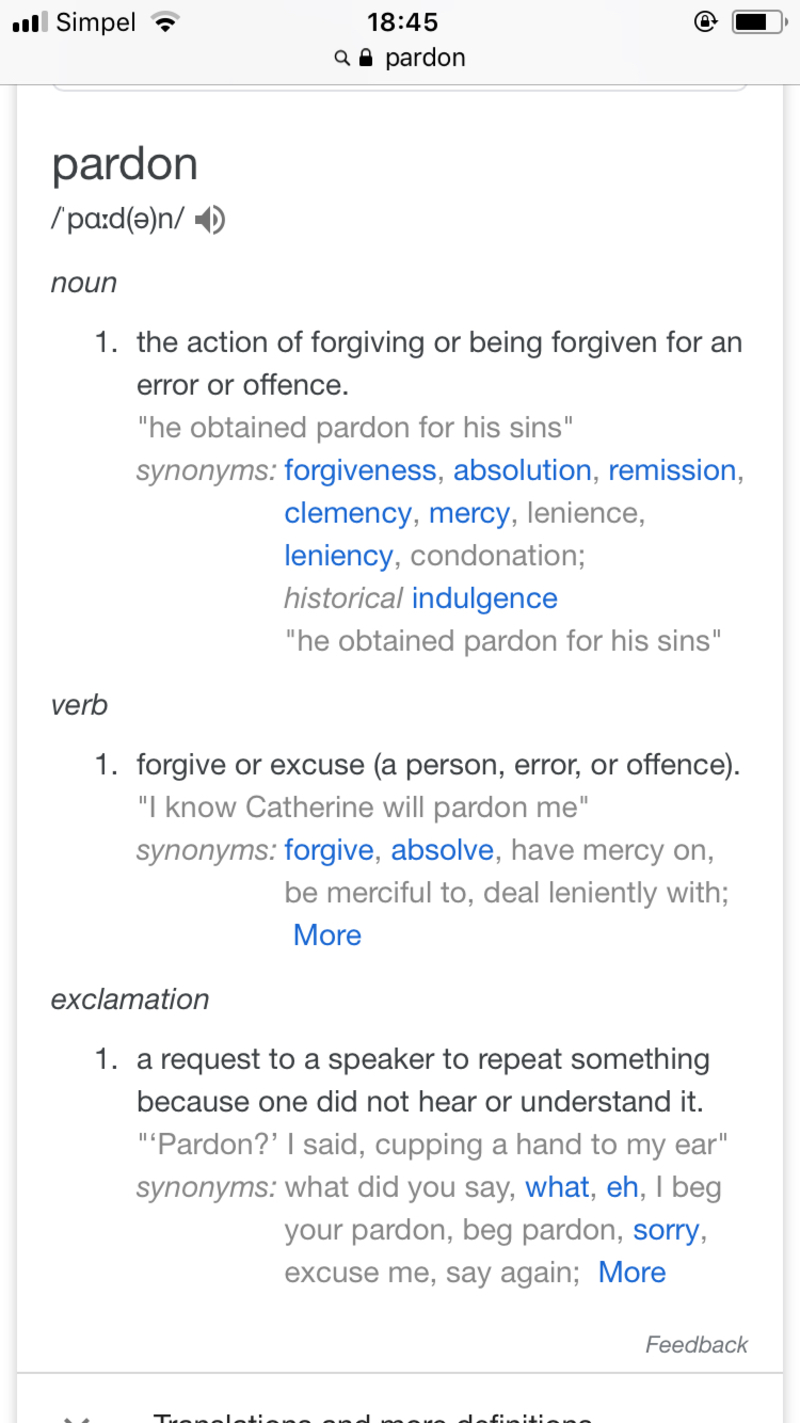🆚What is the difference between "SORRY" and "PARDON" ? "SORRY" vs ...