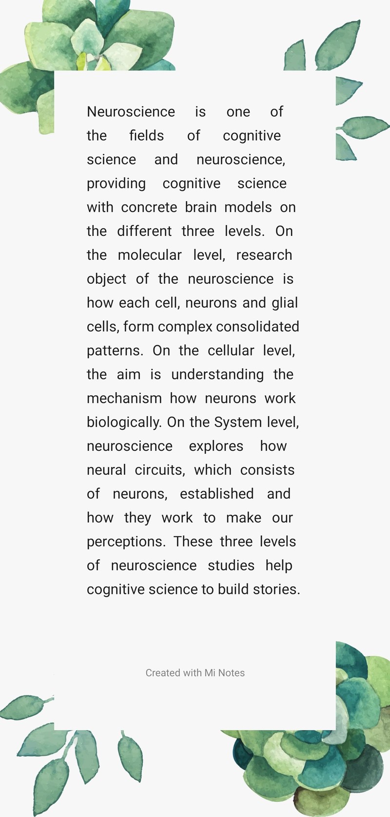Could you check and correct my term paper?(;;) Neuroscience is one of ...