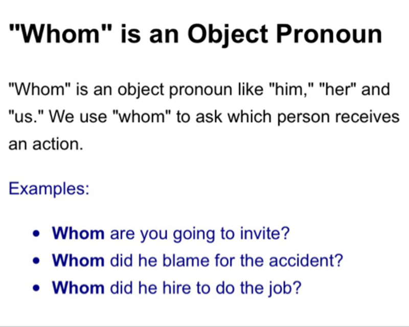 Please show me example sentences with "'to whom' (Im not familiar with ...