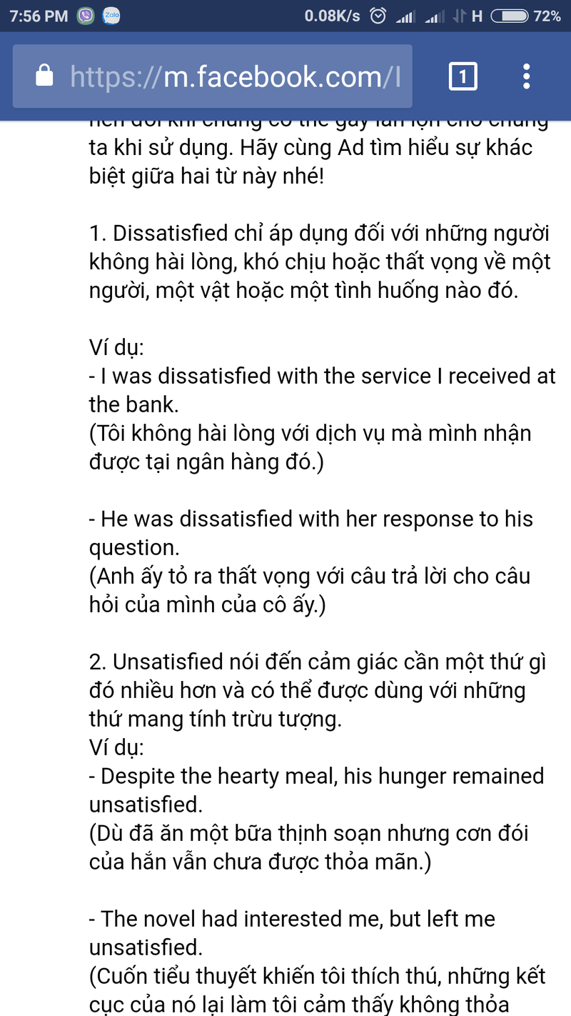 "dissatisfied " 和 "unsatisfied " 和有什么不一样？ | HiNative