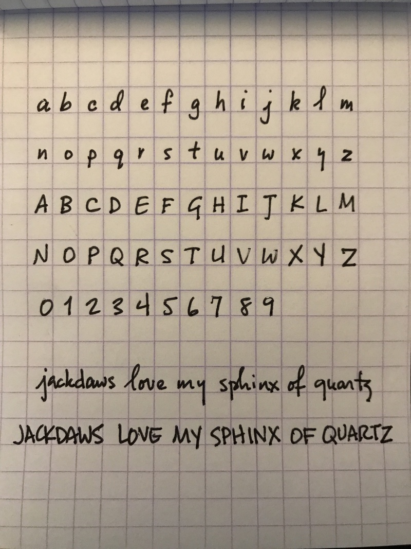 I notice my writing letters are different from natives, so I'd like to ...