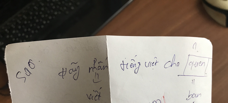 What is the meaning of "quen "? - Question about Vietnamese | HiNative