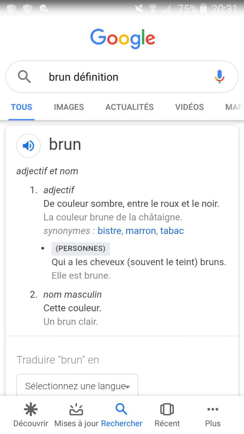🆚What is the difference between "brune" and "marron" ? "brune" vs ...