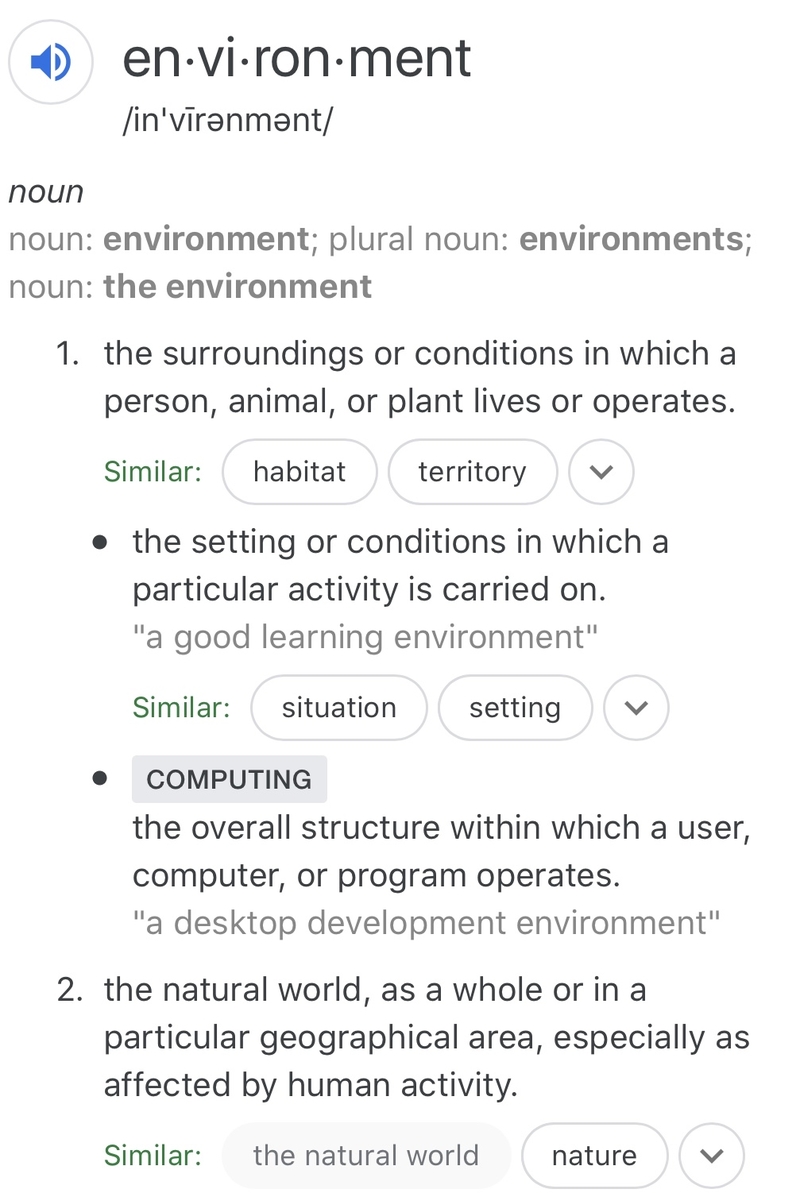 How do you say "do you know the differences of milieu, environment and ...
