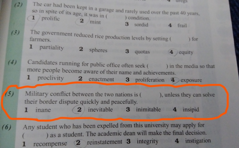 Please show me example sentences with "insipid". | HiNative