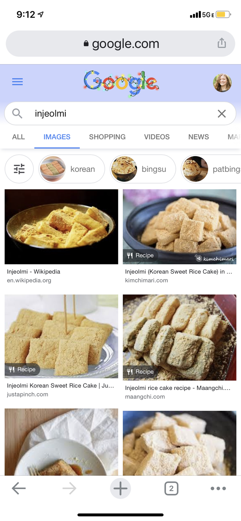 How do you say "인절미" in English (US)? | HiNative