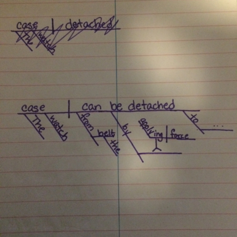 This WATCH CASE can be detached from the belt by APPLYING force to… The ...