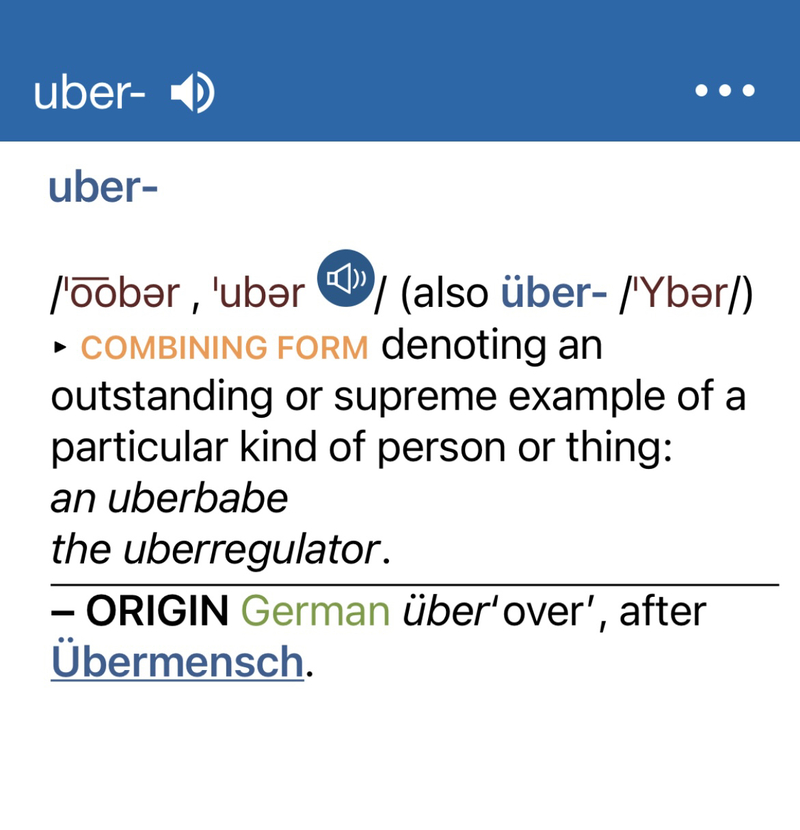 What is the meaning of "Bonjour. Que veut dire « Uber eats » ? Pourquoi ...