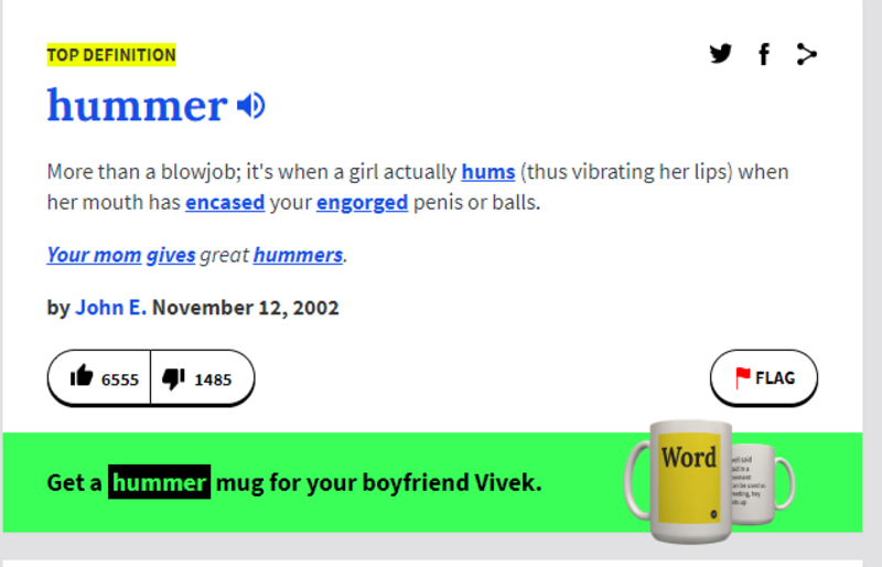 "hummer "是什么意思？ -关于英语 (美国)（英文） | HiNative