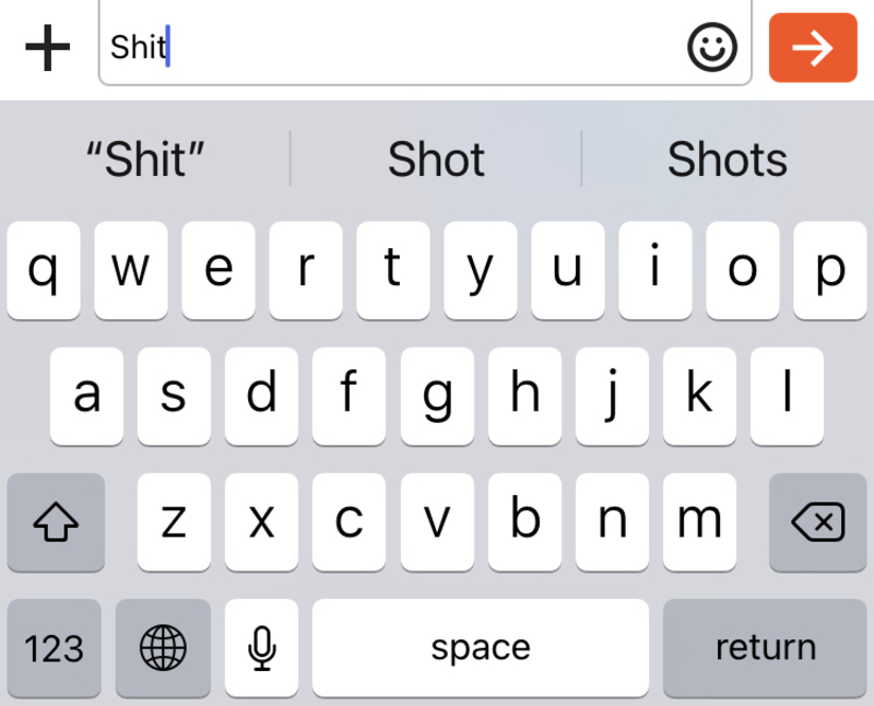 ⚠️Explicit language used Is there any other way to type “shit”? My ...