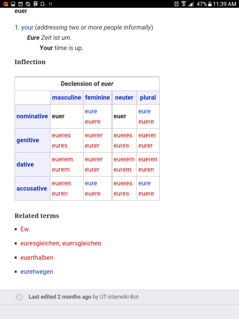 🆚What is the difference between "eure" and "eurem" ? "eure" vs "eurem ...
