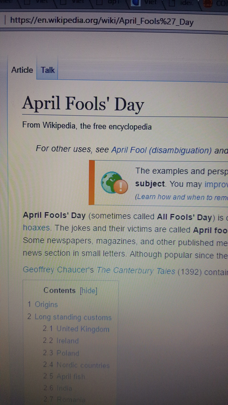 why april fools is april 'fools' and not april 'fool'? | HiNative