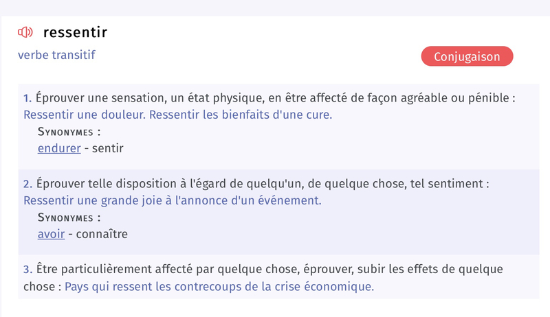 🆚What is the difference between "se sentir" and "ressentir " ? "se ...