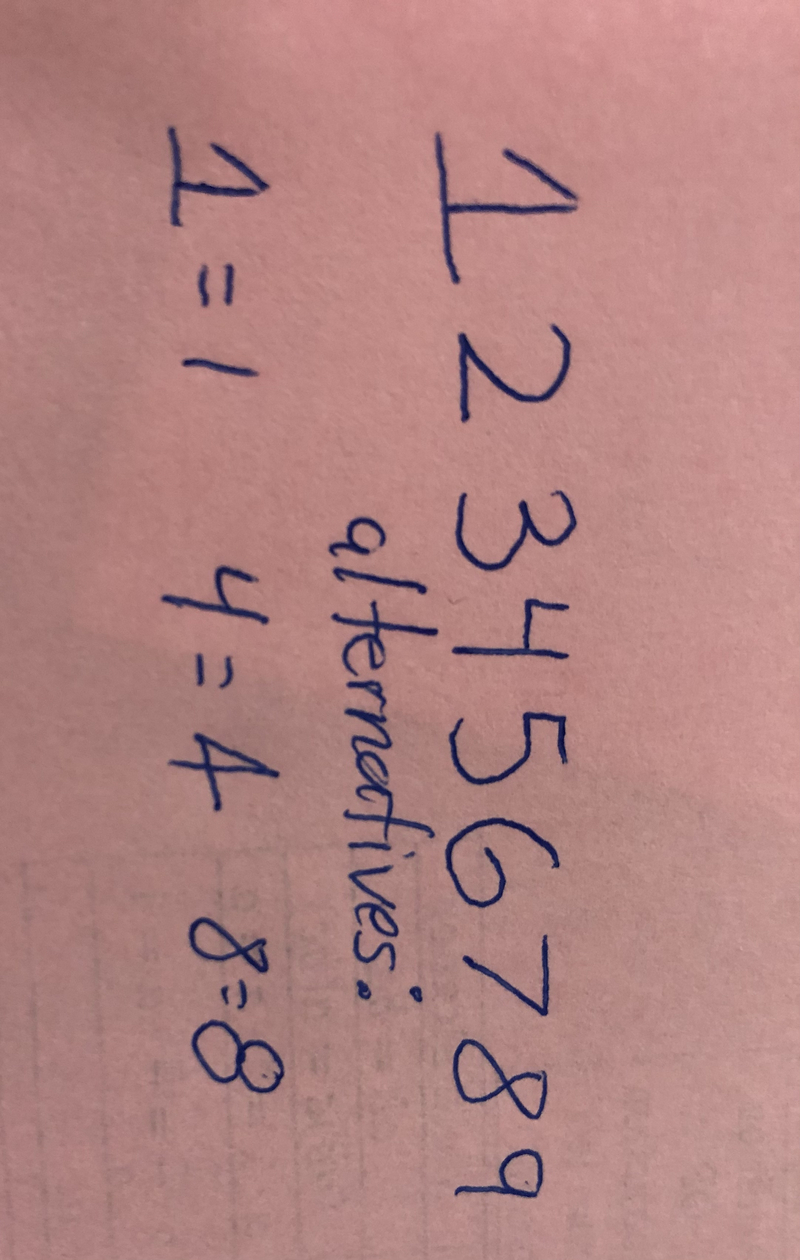 what does the american handwriting of numbers look like? can you please ...