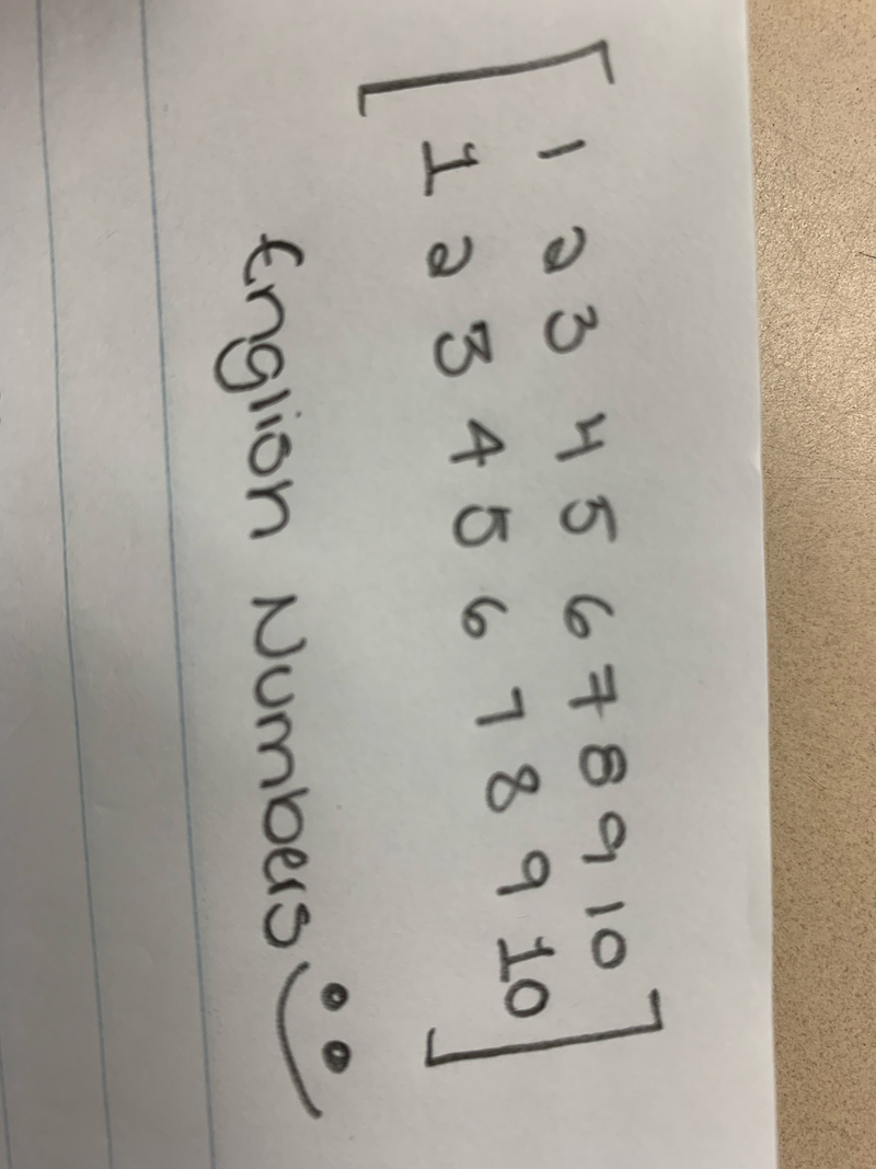 what does the american handwriting of numbers look like? can you please ...