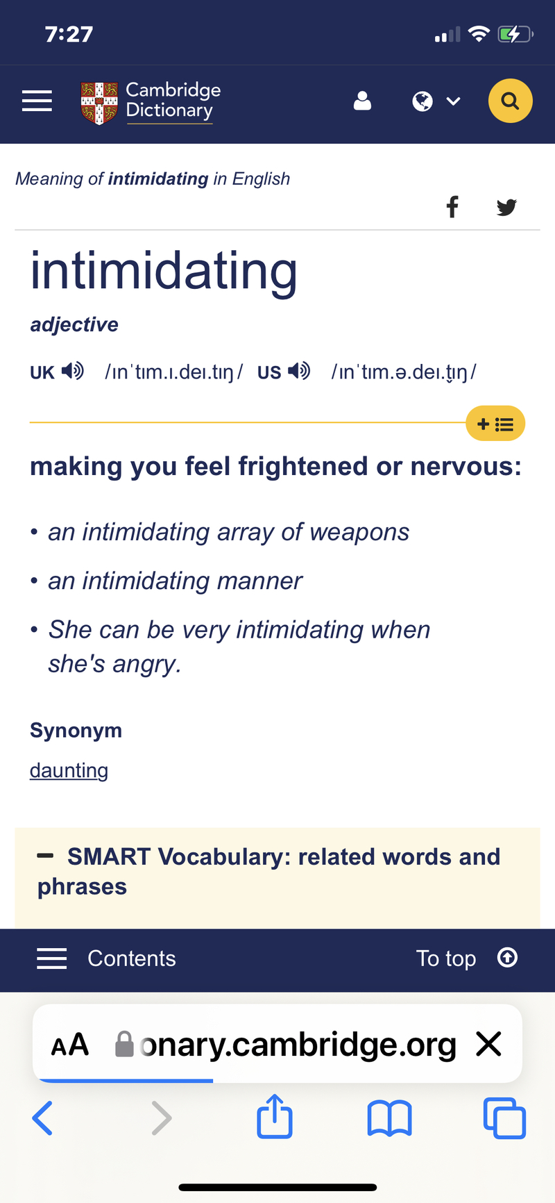 What is the meaning of "It’s Not Intimidating."? - Question about ...