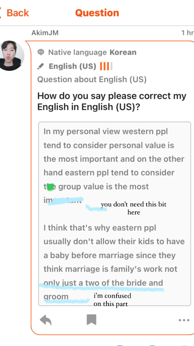 How do you say "please correct my English" in English (US)? | HiNative