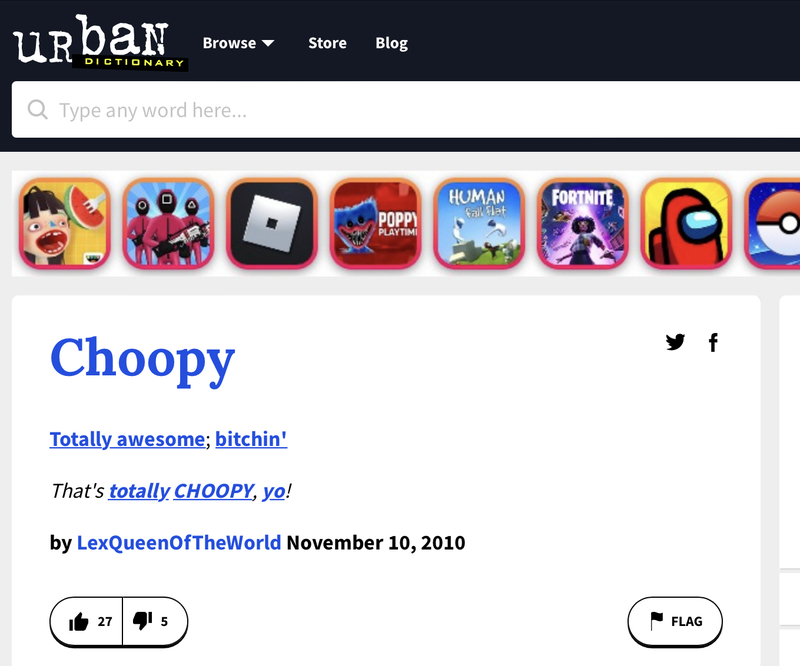 "choopy"是什麼意思？ - 關於英語 (美國)（英文）的問題 | HiNative